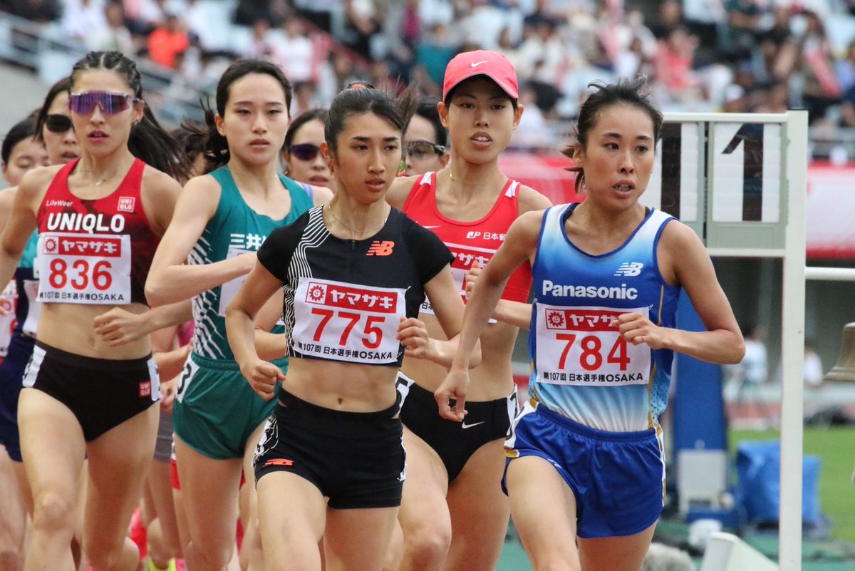 日本陸上競技連盟 on Twitter: "【#日本選手権】 📸女子5000m決勝 1位🥇#田中希実（NewBalance）15分10秒63 1500mとの2冠＆連覇🎉🎉 2位🥈#加世田梨花 ...