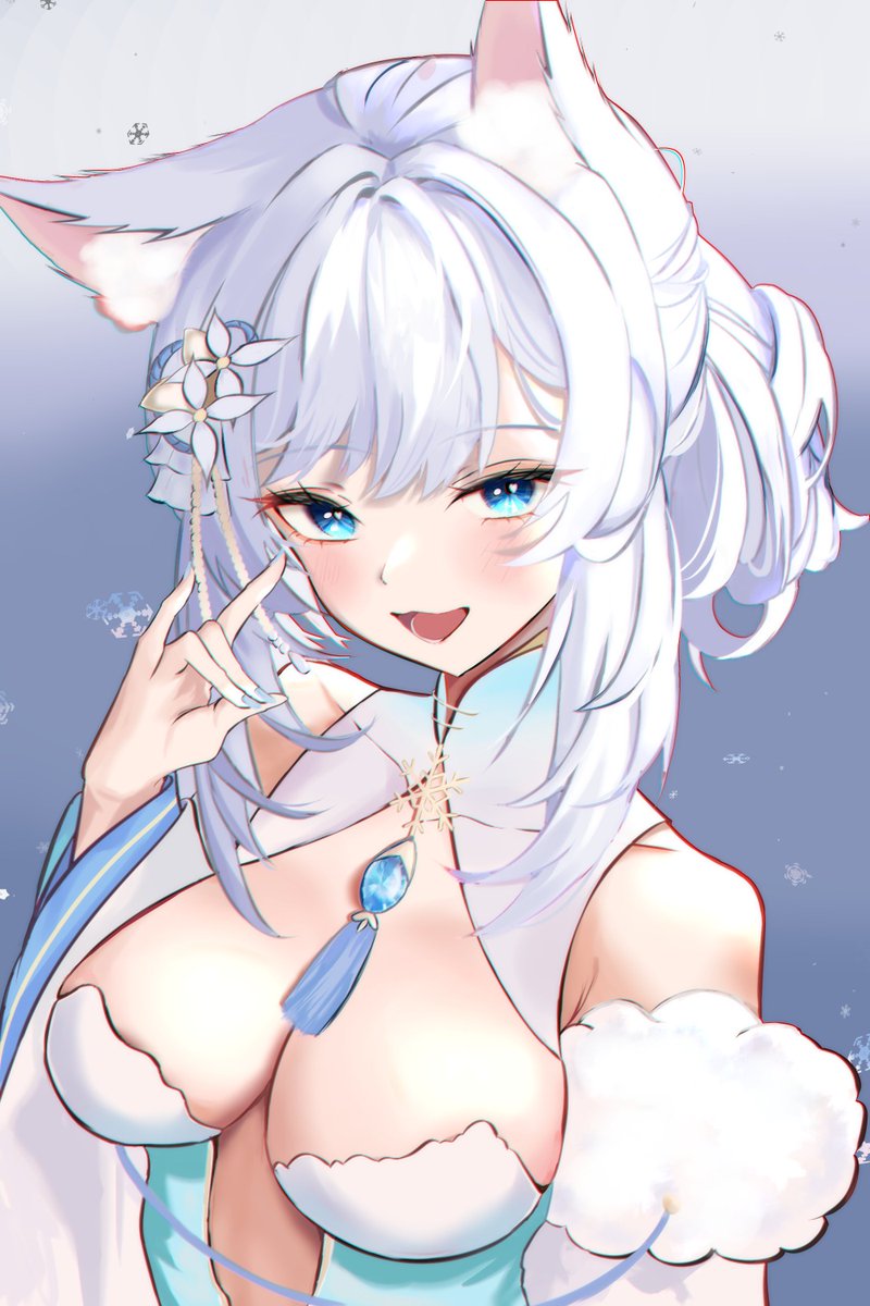 vulpixsi 🤍🌨️ on Twitter: "You sure you want to call me a cat again? #vulpiart | #vtuber"