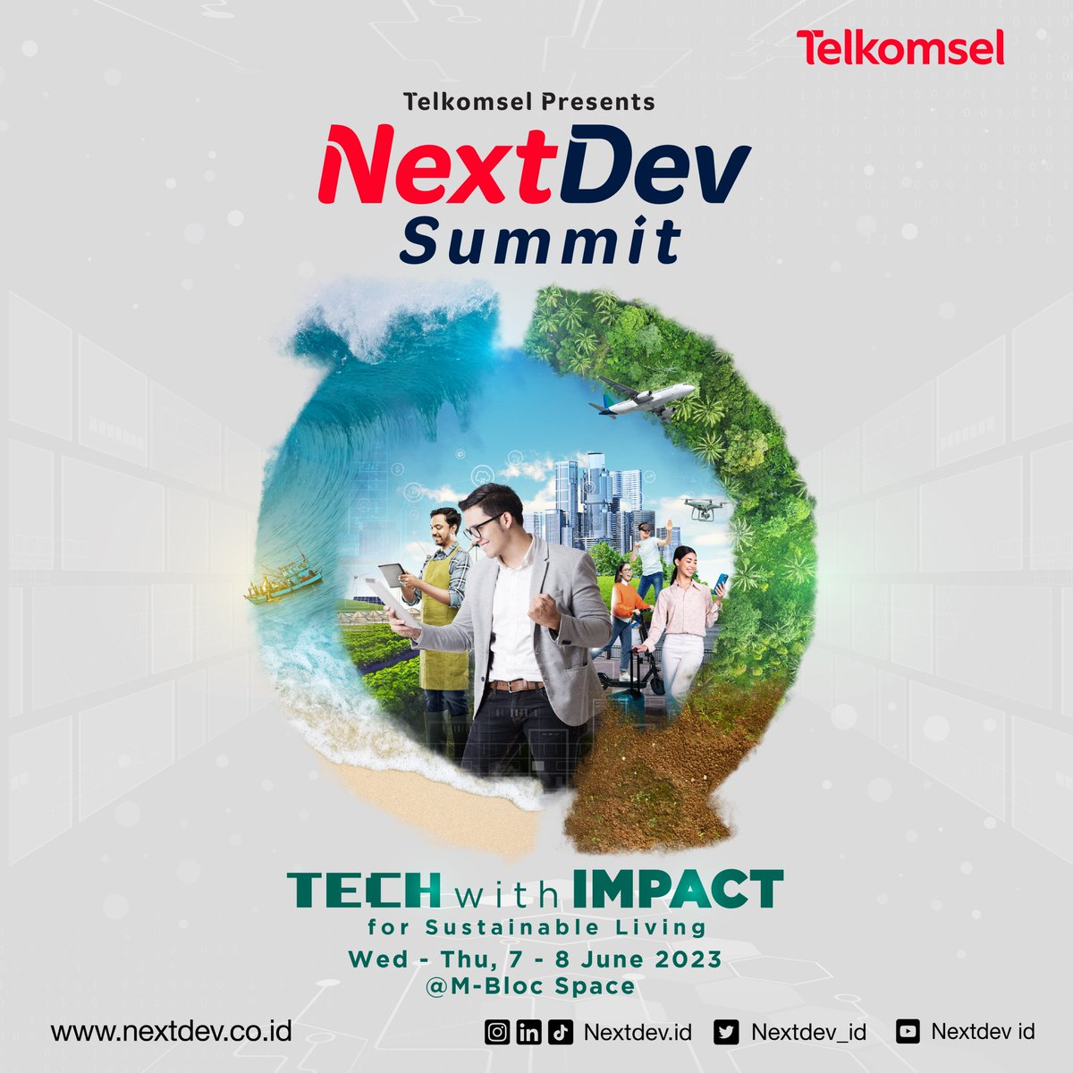 Telkomsel on Twitter: "The most awaited TECH CONFERENCE is here, NextDev Summit 2023! Bakal ada ...