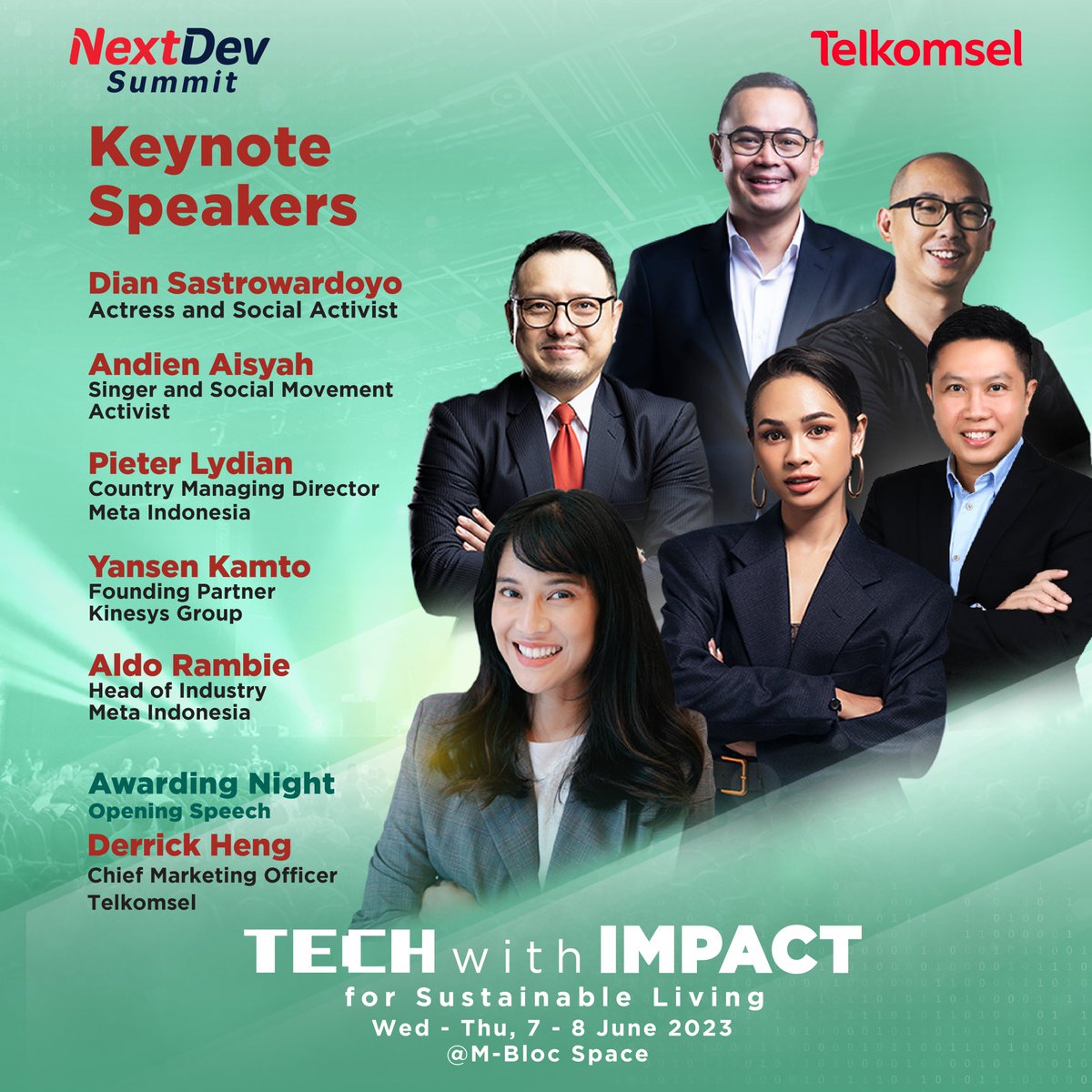 Telkomsel on Twitter: "The most awaited TECH CONFERENCE is here, NextDev Summit 2023! Bakal ada ...