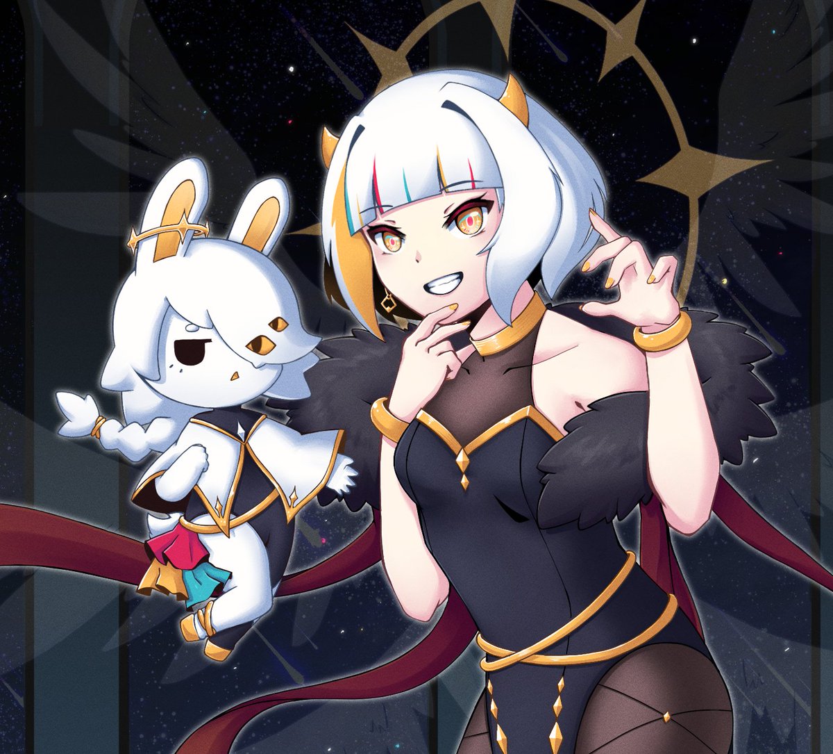 Milkychan on Twitter: "Two troublemakers 💫"