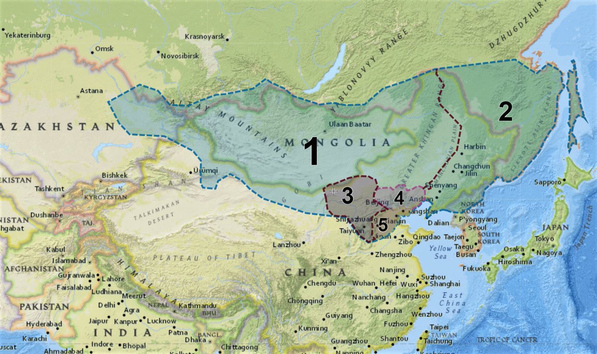Qinling Shandi Mountains Map