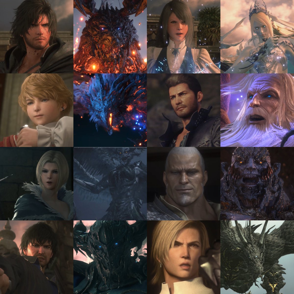 Kaaliya Gamer on Twitter: "Final Fantasy XVI ️‍🔥⚔️ The Dominants and their Eikons #ffxvi #ff16 # ...