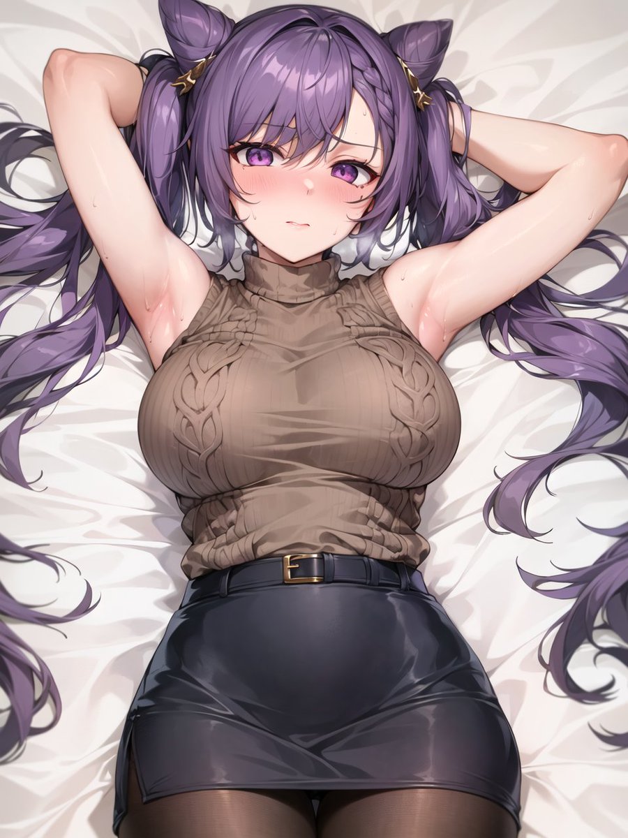 Waifu Universe on Twitter: "Keqing from Genshin Impact Source: https://pixiv.net/en/artworks ...