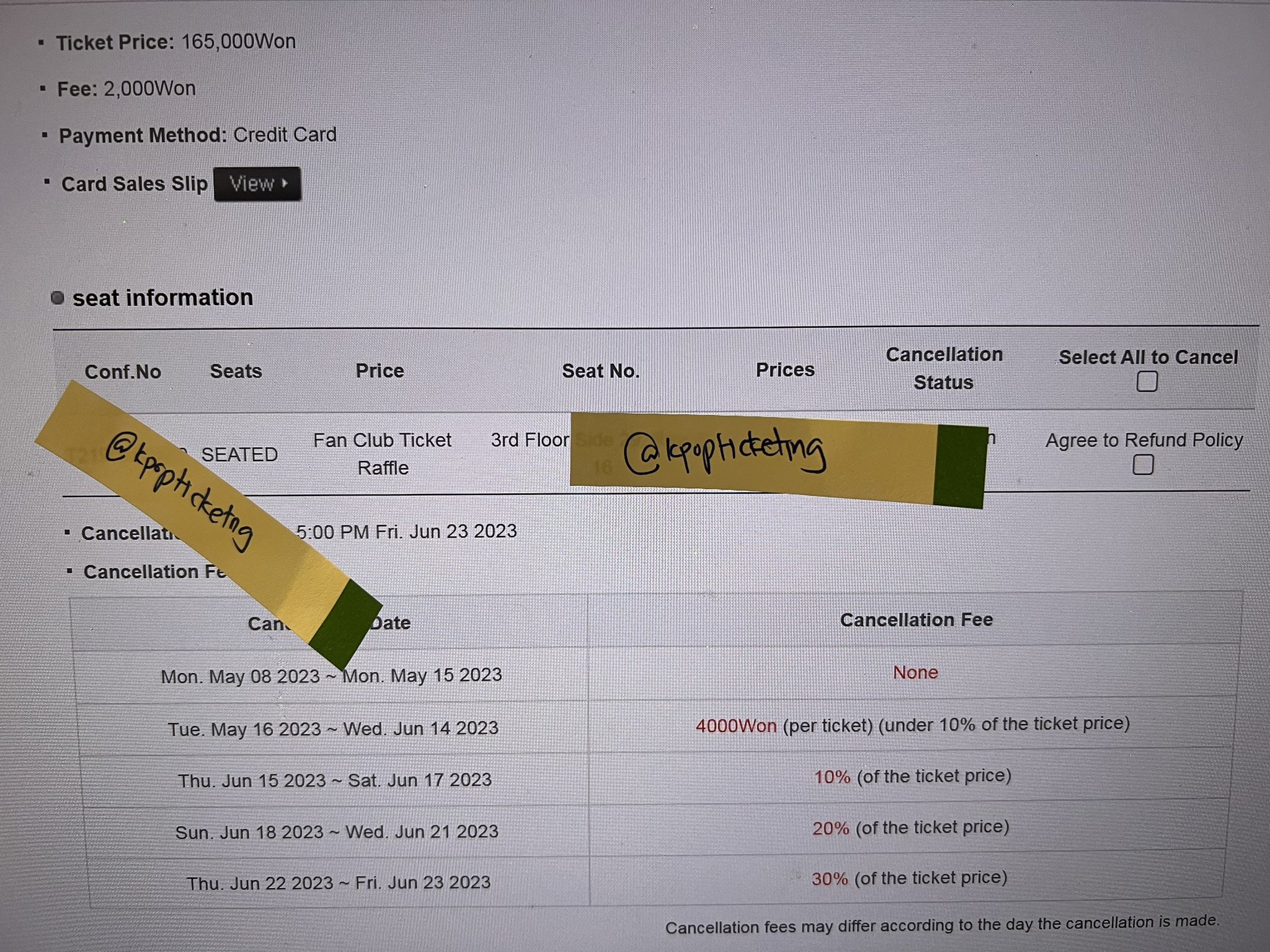 Kpop Ticketing on Twitter: "WTS SELLING SELL SEOUL SUGA AGUSTD MIN YOONGI ⭕️24/6 24June 3F ...