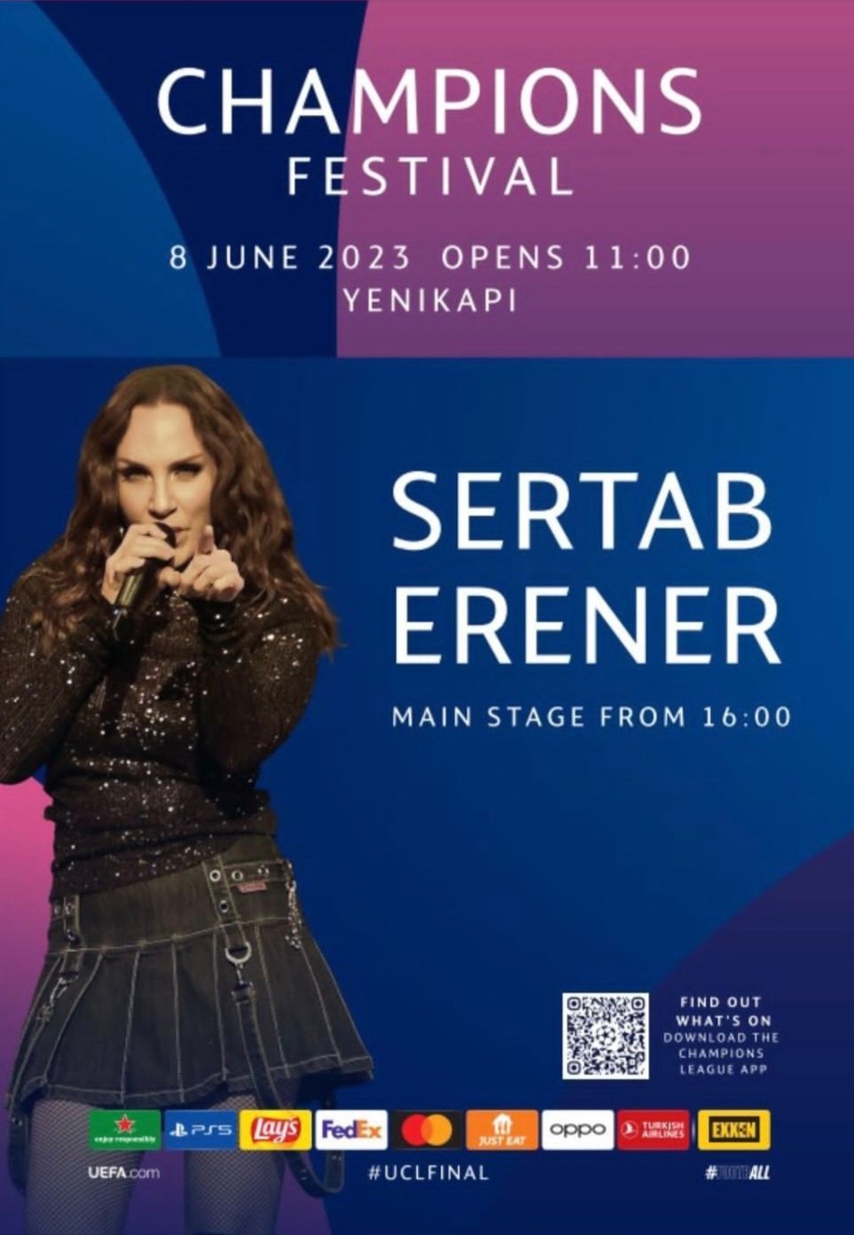 Eurovision Türkiye on Twitter: "Sertab Erener, 8 Haziran'da UEFA Şampiyonlar Ligi finali ...