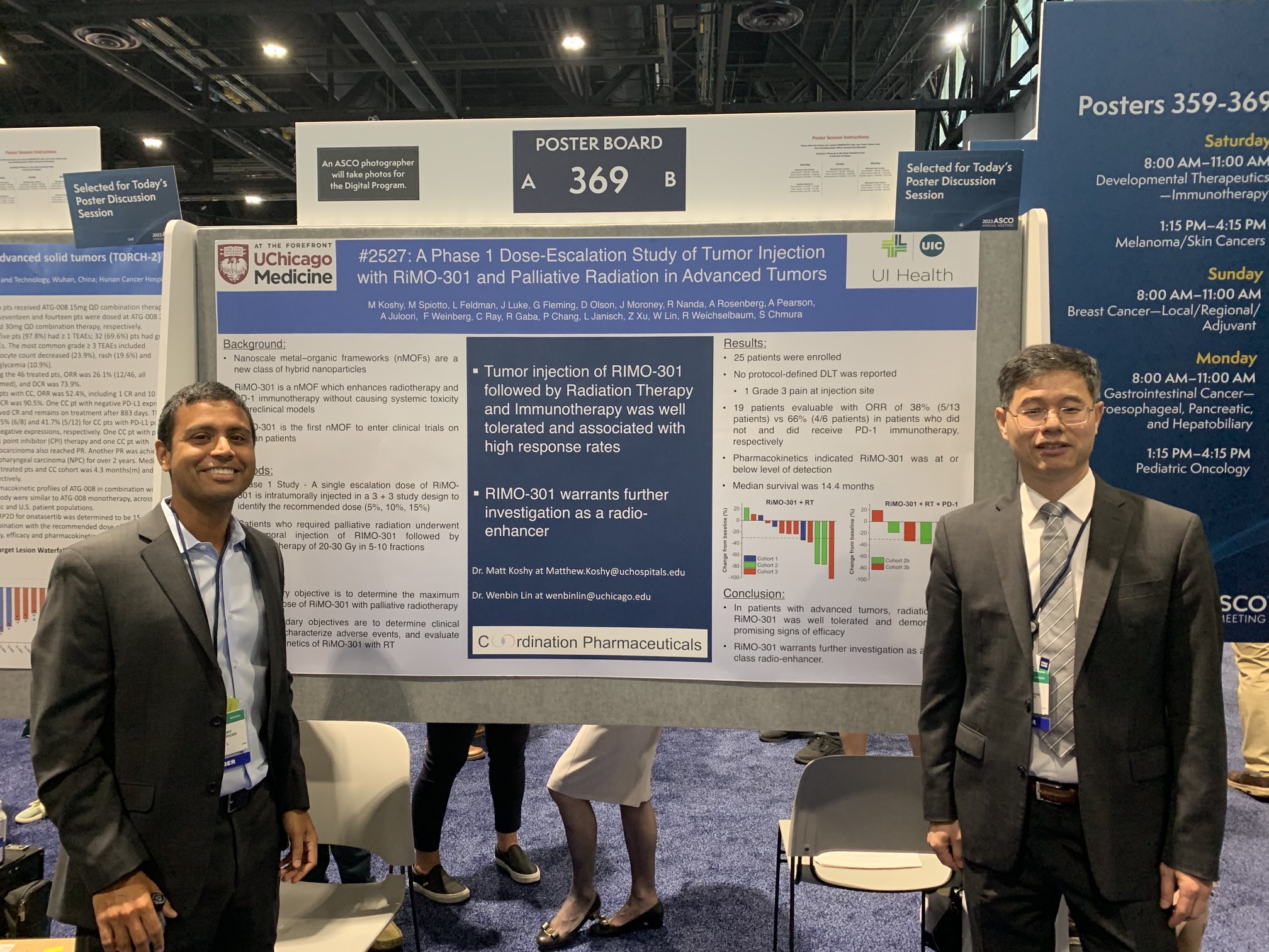 Wenbin Lin on Twitter: "My first ASCO poster presentation with Drs Koshy, Chmura, and others on ...