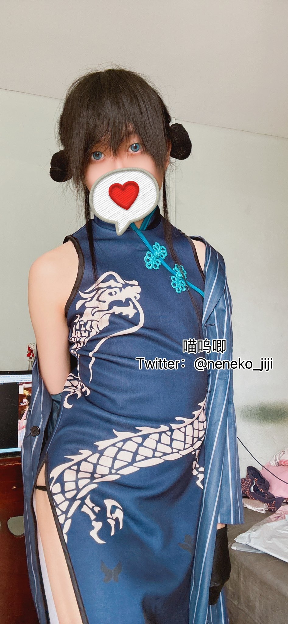 猫猫可 On Twitter 男の娘 女装 女装男子 伪娘 偽娘 Mtf Sissy 每日一推~ 丸子头不是很熟练,真发绑的 Cwkq2orx7i