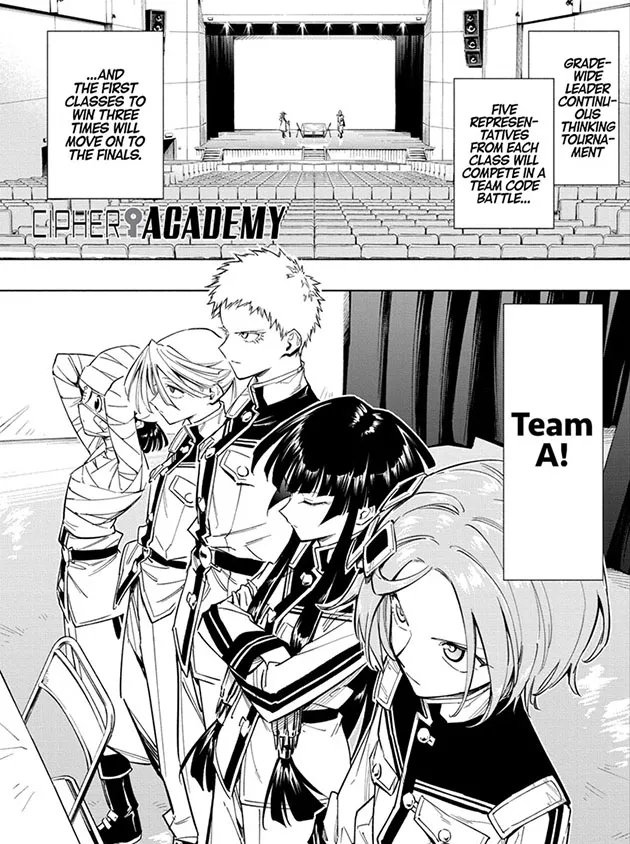 Shonen Jump on Twitter: "Cipher Academy, Ch. 26: Brilliant brains clash as classes go head-to ...