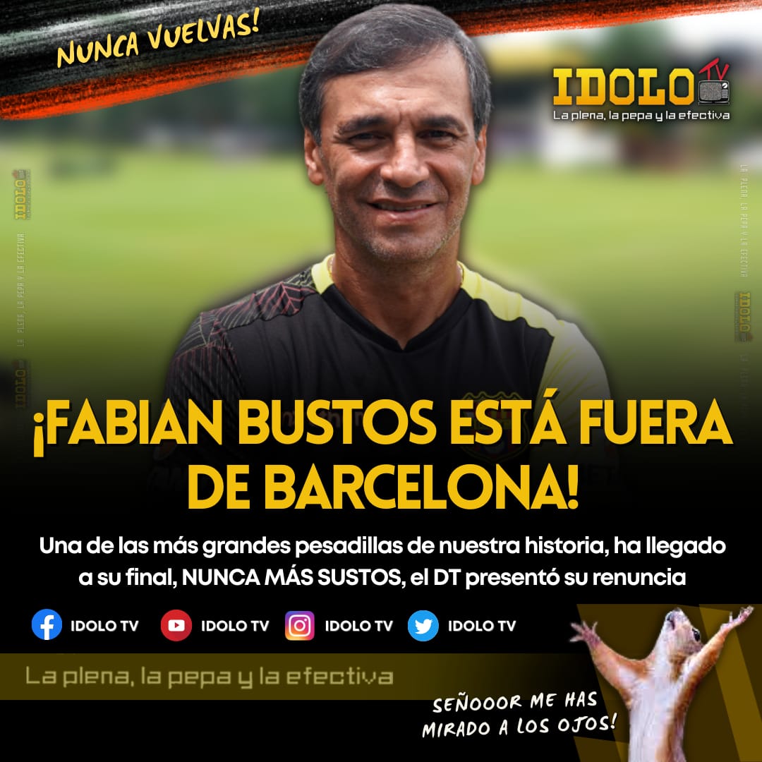 Idolo Tv On Twitter Fabian Bustos EstÁ Fuera De Barcelona‼️ Una De