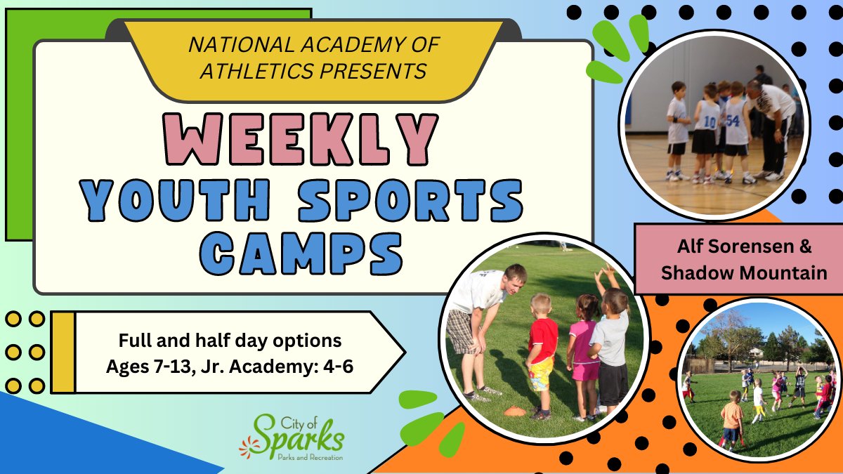 City of Sparks, NV on Twitter: "Parents, we have exciting news: Summer Youth Sports Camps are ...