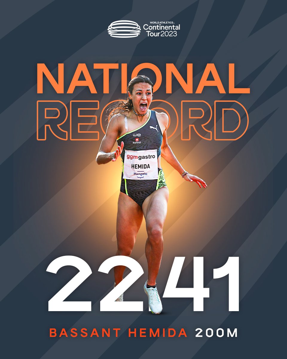 World Athletics on Twitter: "National record 🙌 🇪🇬's Bassant Hemida grabs an upset victory in the ...