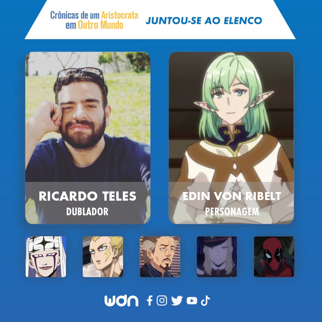 WDN - World Dubbing News on Twitter: "📖 Novos dubladores juntam-se ao elenco de 'Crônicas de Um ...