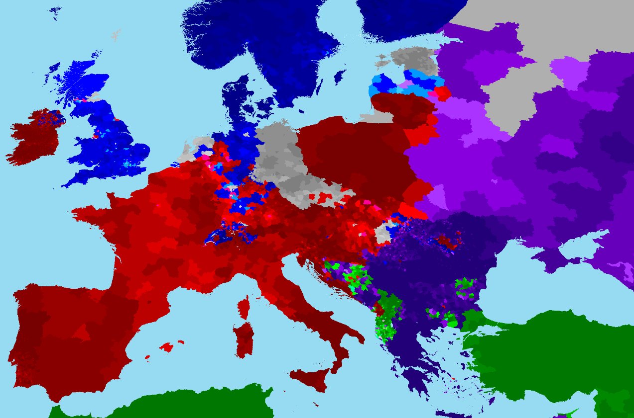 Religion Map Of Europe Buying Cheap | deborahsilvermusic.com Religion Map Of Europe Buying Cheap | deborahsilvermusic.com