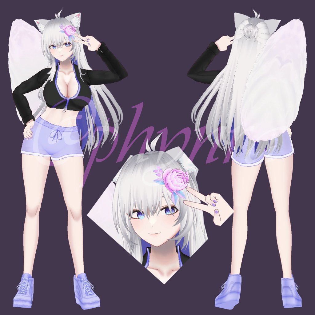しらとりこはね@VRoid on Twitter: "RT @phynra: Custom vroid model for @/LumpyVT 🪷 #Vroid #Vtuber # ...