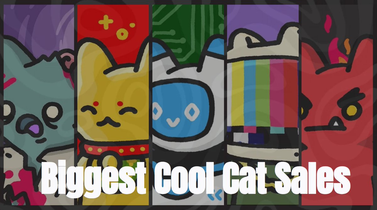 Rocketflash on Twitter: "The Biggest sales in Cool Cats history! 🙀 a Few of the largest sales of ...