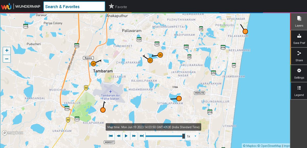 Current temperature at various #Weather stations around #Chennai. Most ...