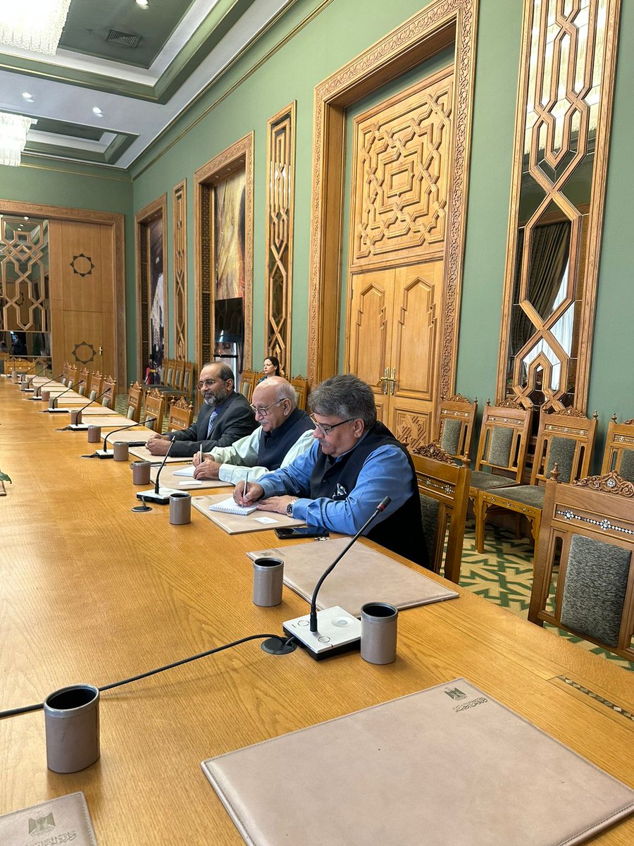 India Foundation on Twitter: "IF delegation met Amb. Ayman Kamal, Assistant Foreign Minister for ...