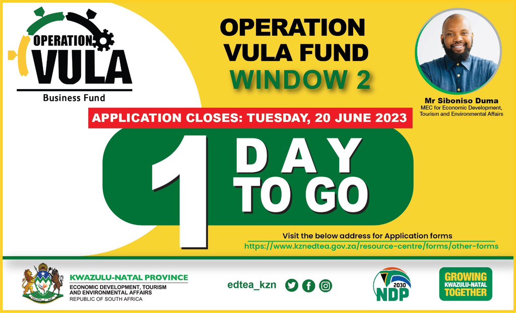 EDTEA KZN on Twitter: "‼️ FINAL CALL FOR APPLICATIONS ‼️ Applications for the renowned Operation ...
