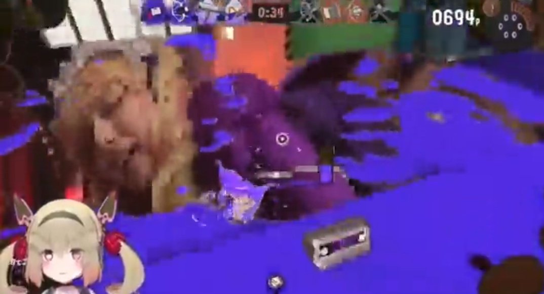 Arc509 on Twitter: "That video of the vtuber who chroma keyed JAV on Splatoon 3"