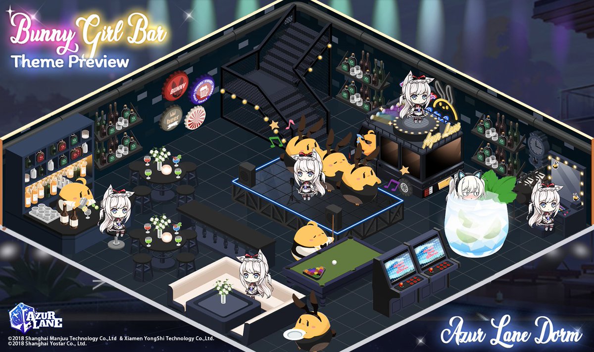 Azur Lane Official On Twitter Dear Commander The Bunny Girl Bar Furniture Set Will Be