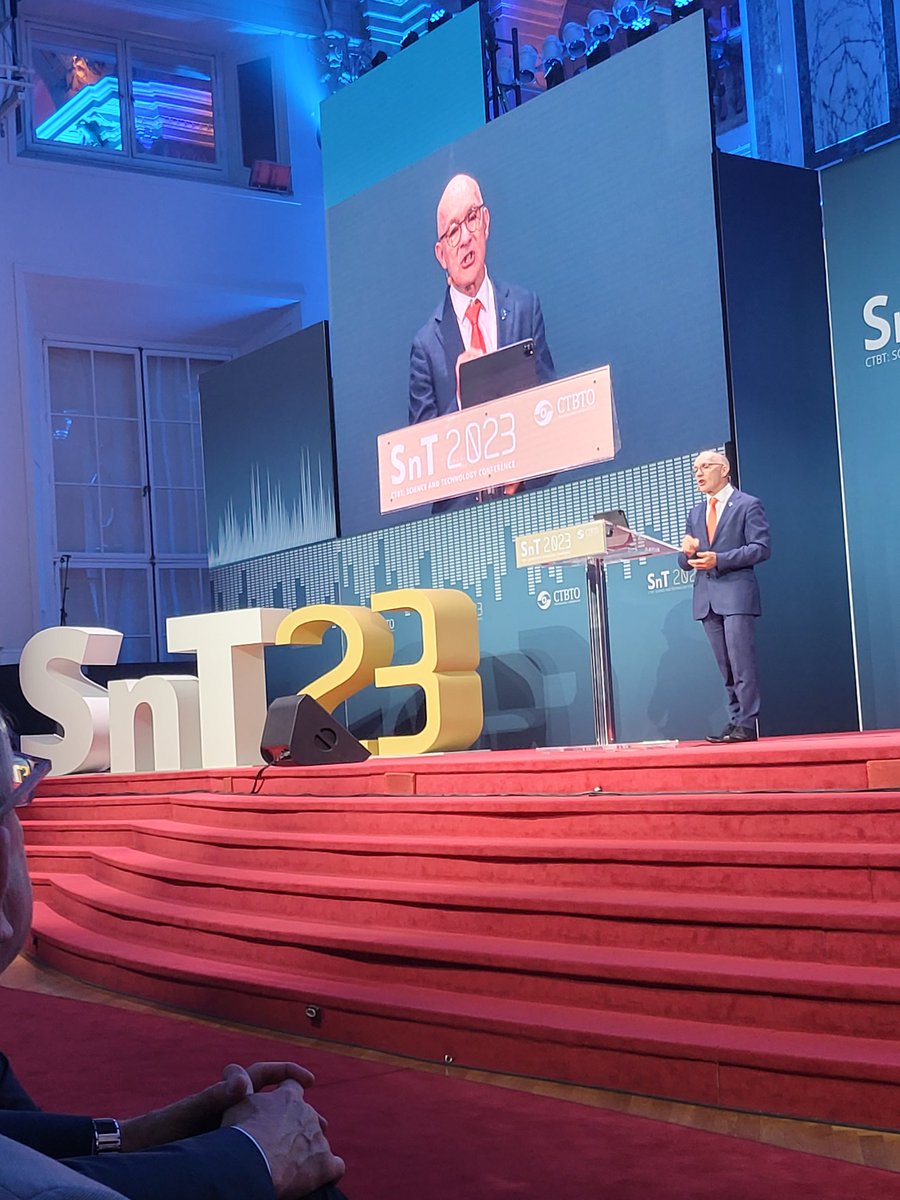 Haytham Shoja'aadin on Twitter: "Attending the CTBTO SCIENCE AND TECHNOLOGY CONFERENCE SnT 2023 ...