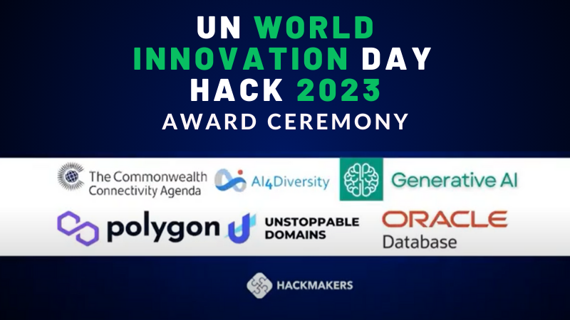 Oracle ACE Program on Twitter: "UN World Innovation Day 2023 by @HackmakersDAO - Awards Ceremony ...