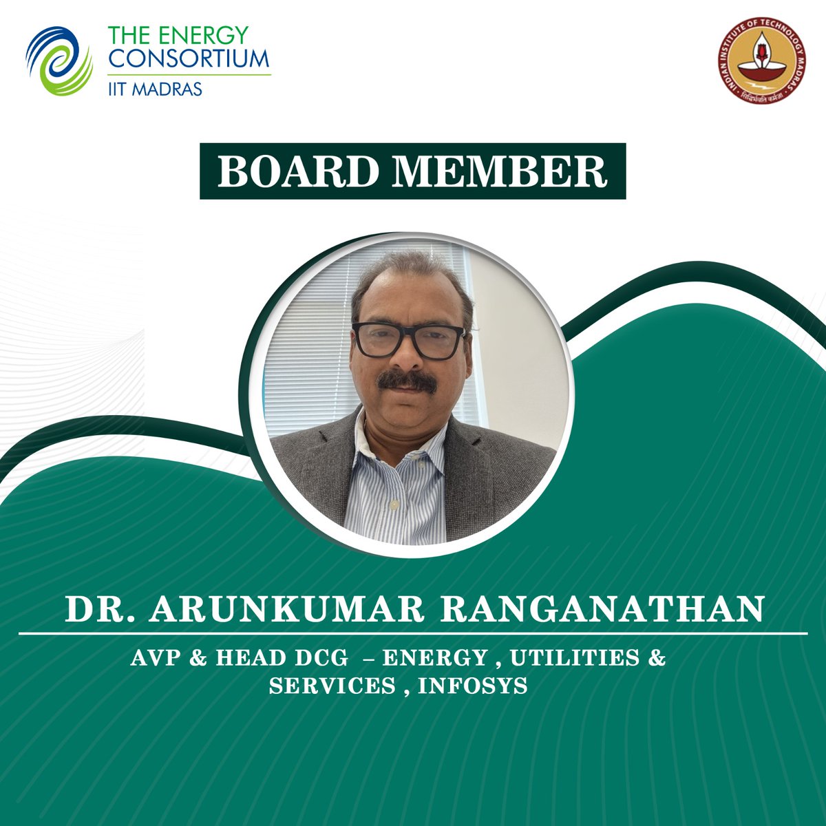 TheEnergyConsortium on Twitter: "@IITMEnergyConso @iitmadras is pleased to have Dr. Arunkumar ...