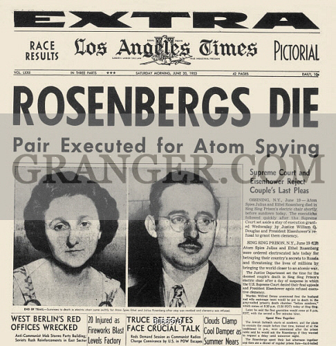 Bill Geerhart on Twitter: "#OTD 70 years ago, Julius and Ethel Rosenberg were executed at Sing ...