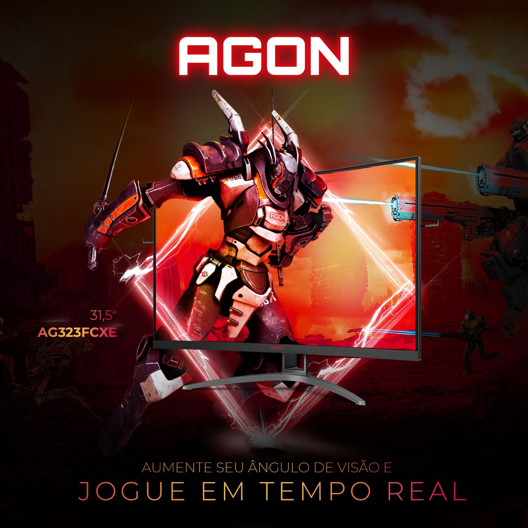 pombo on Twitter: "O Monitor AOC Agon, de 31.5'' e 165Hz, é ideal para você que busca mais ...