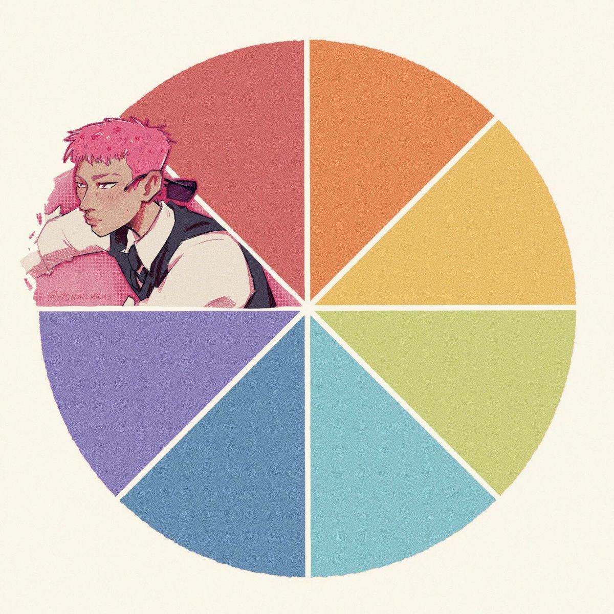 「Pink Mingi! Next one will be purple~ #」|Naiara García 🌙のイラスト