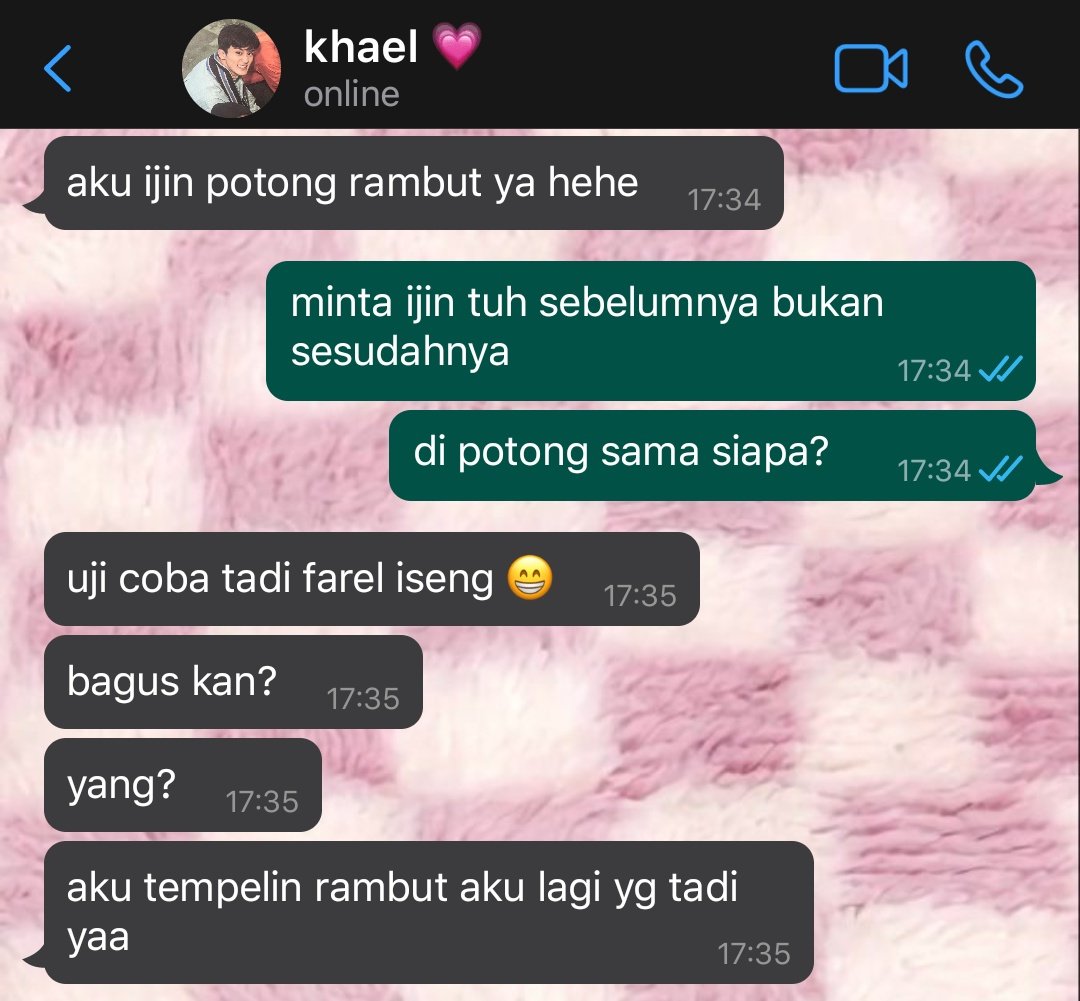 KHAEL UPDATE on Twitter: "khael lupa kalau minta ijin dulu ke sefa 🤡"
