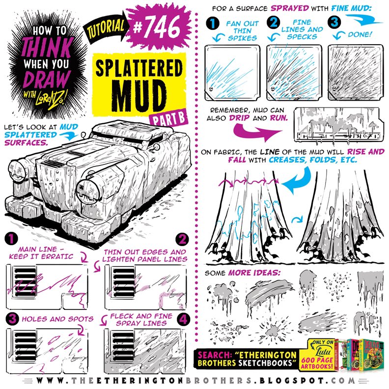 Etheringtonbrothers On Twitter Splattered Mud Part Two From The How To Think When You Draw