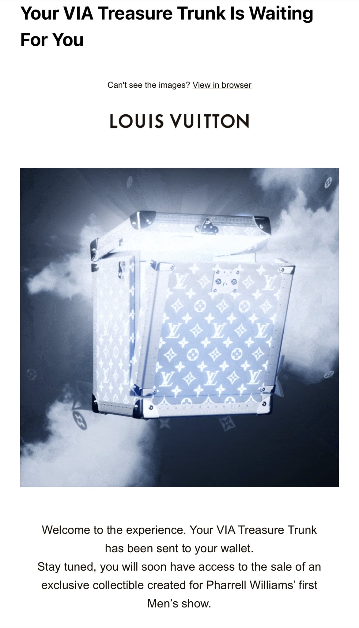 Ton T2LA on Twitter: "I just got the VIA Treasure trunk NFT, Have to say many thank for LV team ...