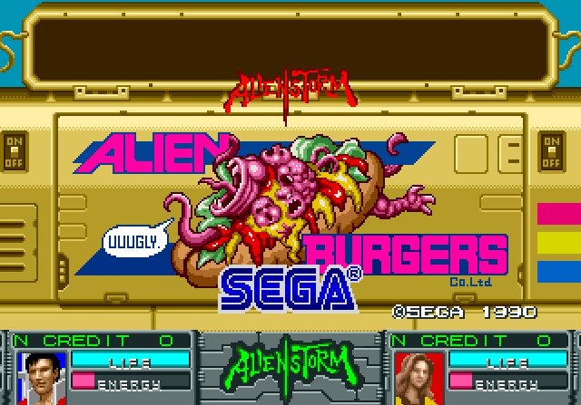 weirdo on Twitter: "alien storm, screenshot, arcade (1990) https://mobygames.com/game/10783 ...