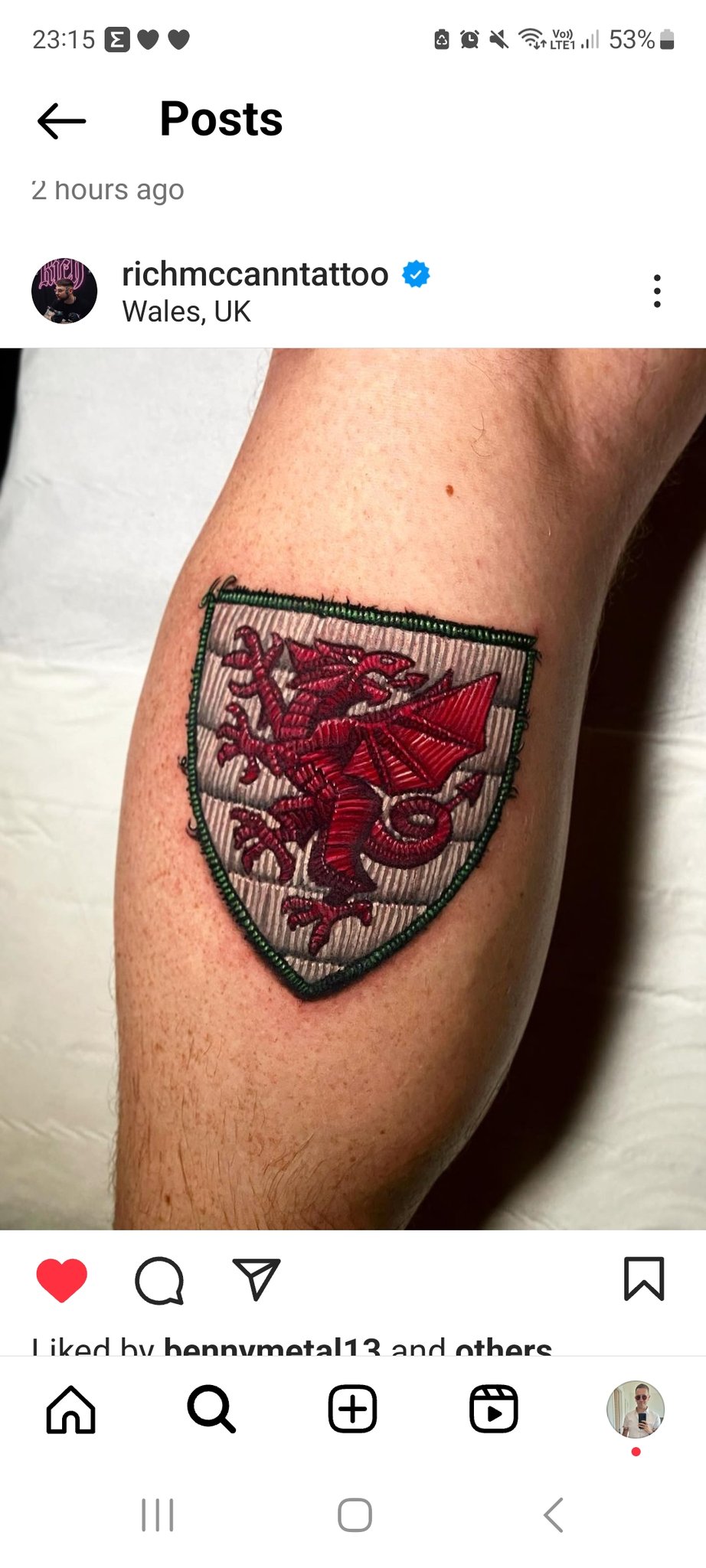 Welsh Love Tattoos