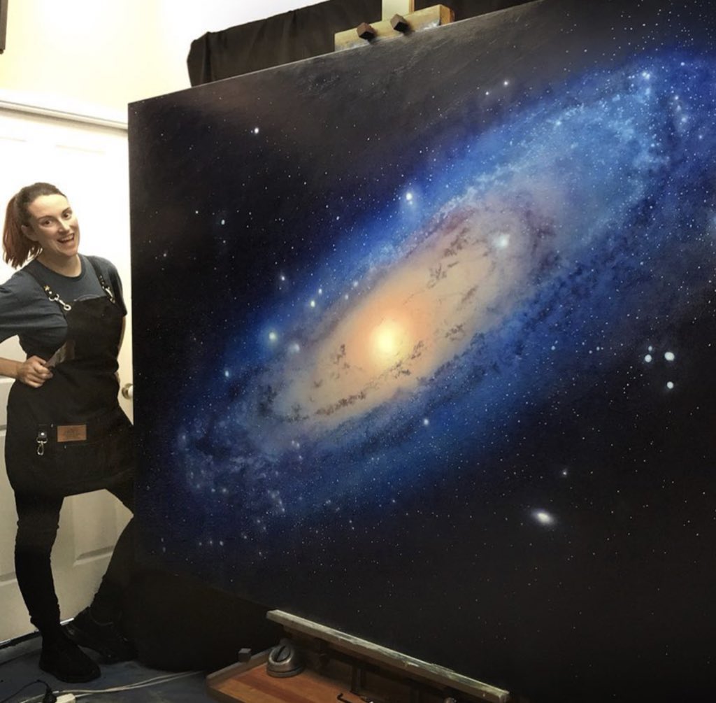 Andromeda Galaxy Painting