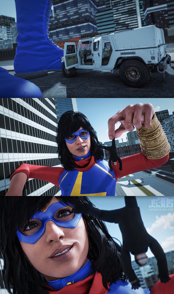 js3Ds on Twitter: "Caught by Kamala (Marvel) Commissioned set of renders. Get your own! https ...