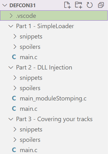 OtterHacker on Twitter: "Finishing the code snippets and activities my #Defcon31 malware ...