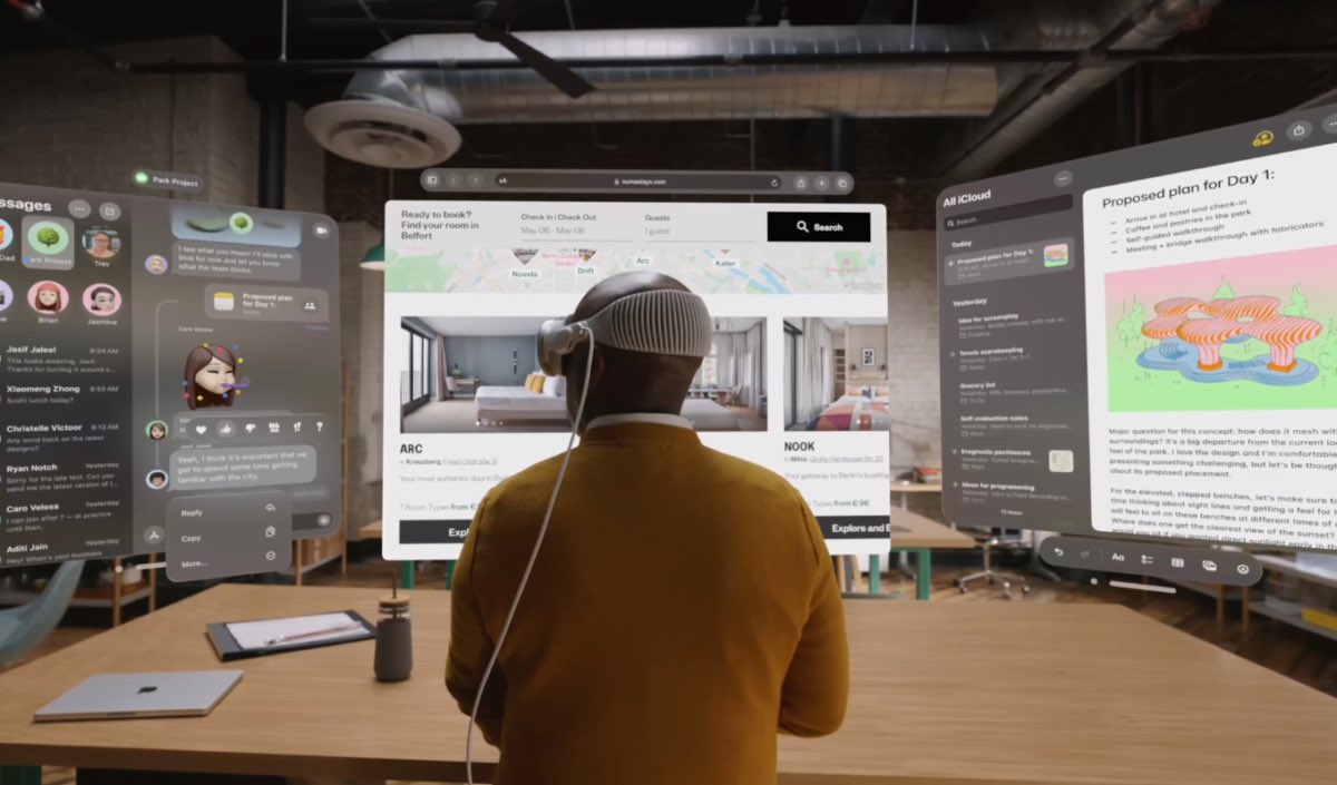 Trung Phan on Twitter: "I talked myself into getting a $3,500 Apple Vision Pro. Workspace is the ...