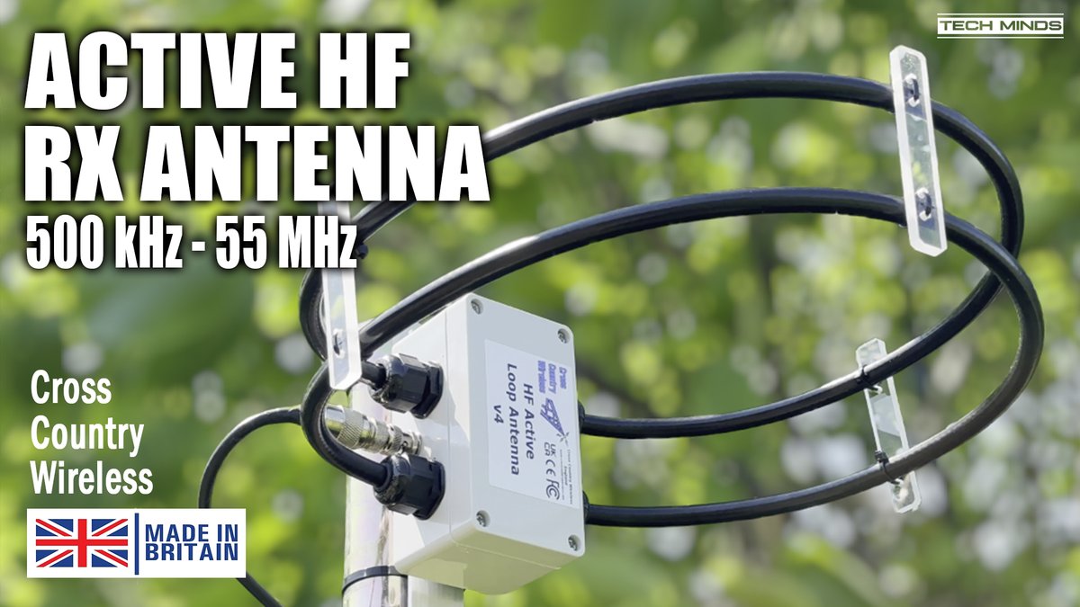 Tech Minds (M0DQW) on Twitter: "Active HF Antenna from Cross Country Wireless, perfect for SDRs ...
