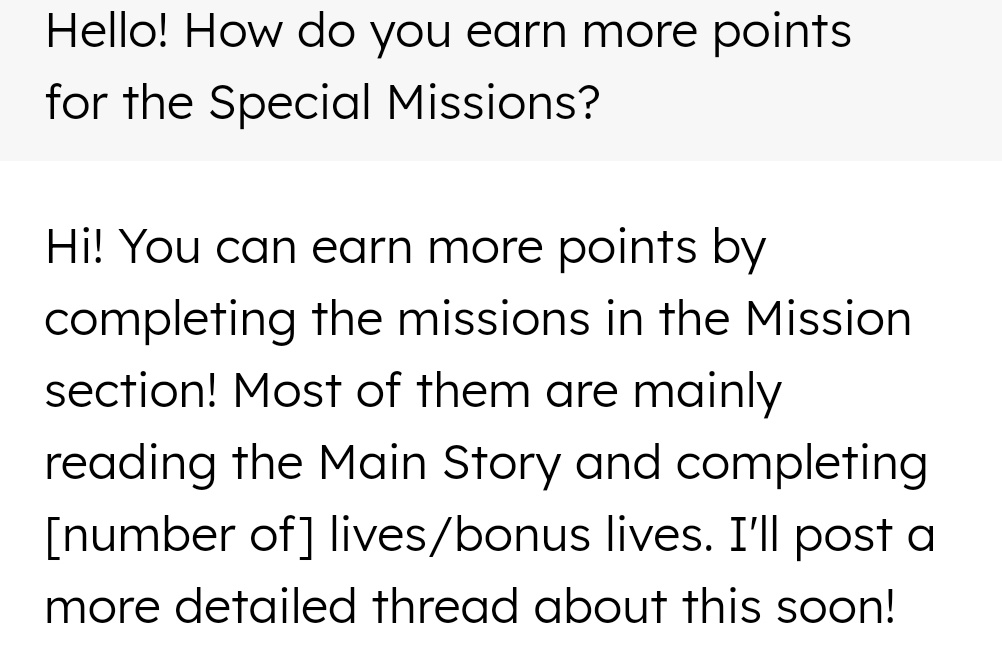 (Unofficial) SENGOKU A LIVE ENG on Twitter: "Hello! How do you earn more points for the Special ...