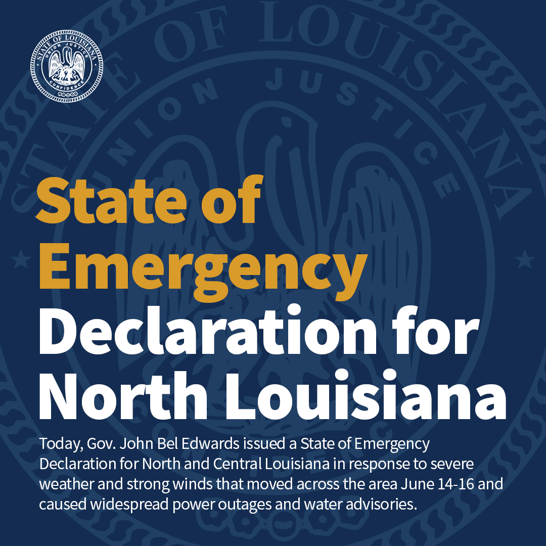 Gov John Bel Edwards On Twitter Today Ive Issued A State Of