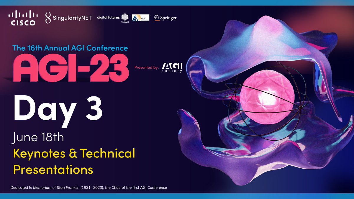 SingularityNET on Twitter: "T-minus 1 hour (09:00 CEST) — Watch the Day 3 livestream of #AGI23 ...
