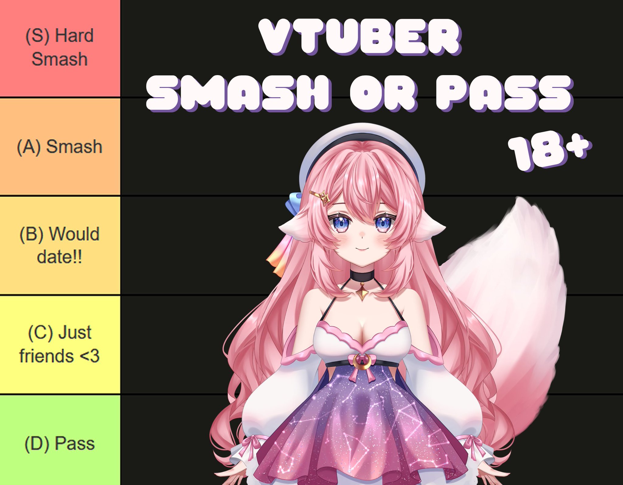 Skyla☁️ | Vtuber on Twitter: " VTUBER SMASH OR PASS! Streaming on June 24th doing a smash or ...