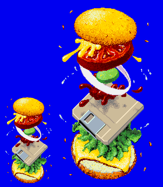 Senn on Twitter: "[1/🍔] A THREAD ON RESTORING "FOUR-BYTE BURGER" For the past week, I decided it ...