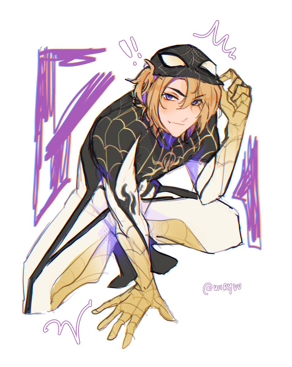 「luca into the spider-verse #drawluca」|wiruのイラスト