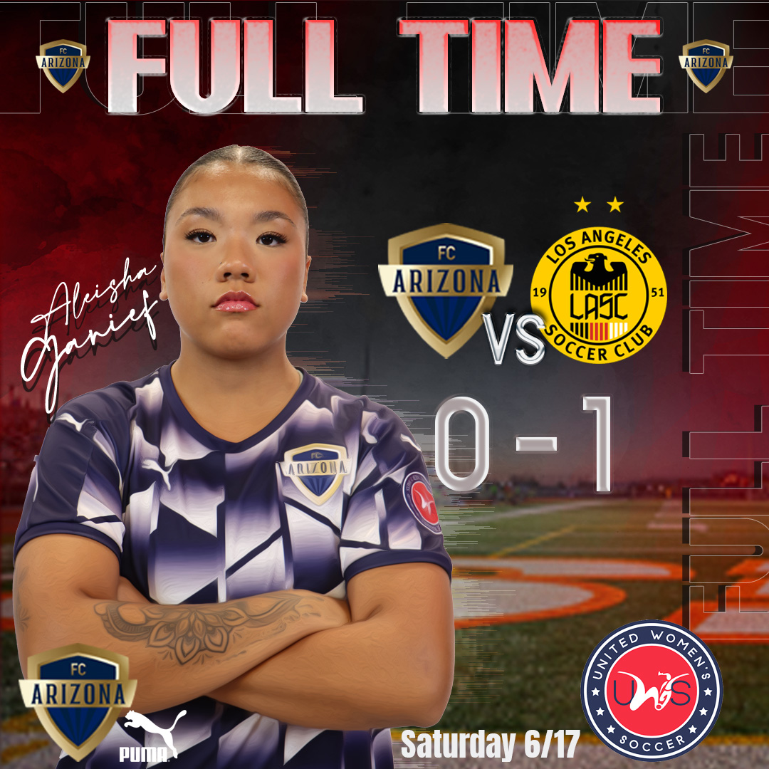 FC Arizona on Twitter: "🚨BREAKING NEWS🚨 LASC takes the W with a full-time score of 0-1 against ...