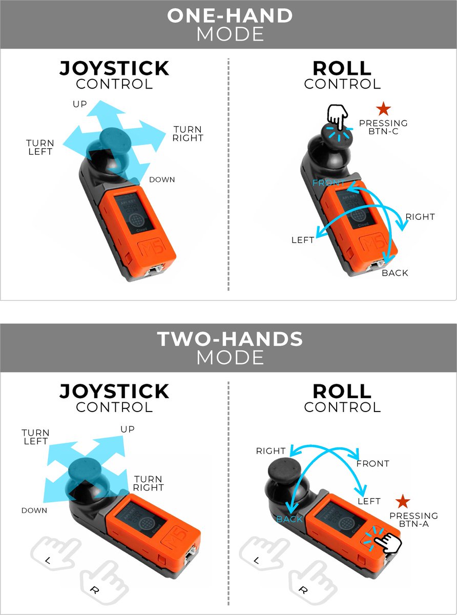 M5Stack on Twitter: "How about this controlling way for StampFLY? @kouhei_kanazawa @GOROman ...