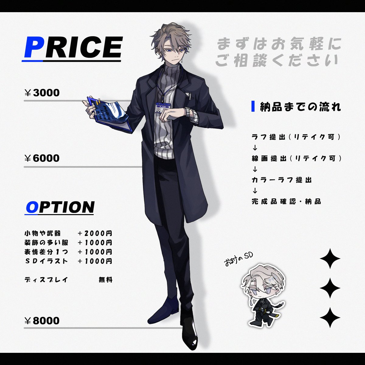 星子 on Twitter: "🌟【TRPG立ち絵制作】 ようやくSKIMA置けました～🙏 のんびり開いておこうと思います。 ご縁があればよろしくお願いします💫 #SKIMA # ...